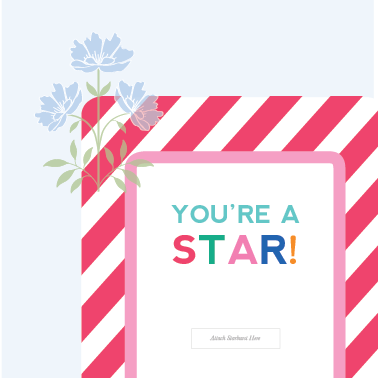 you're a star valentine printable – The Little Palm®